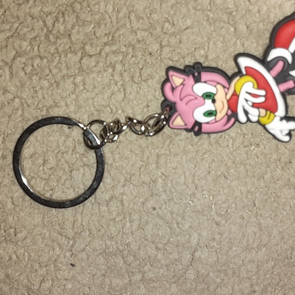 Sega | Accessories | Sega Sonic The Hedgehog Amy Rose Keychain Charm ...